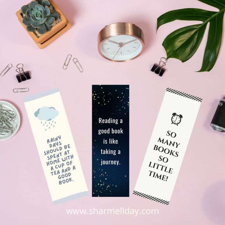 How To Create Your Own Printable Bookmarks Using Canva - Sharmell Day