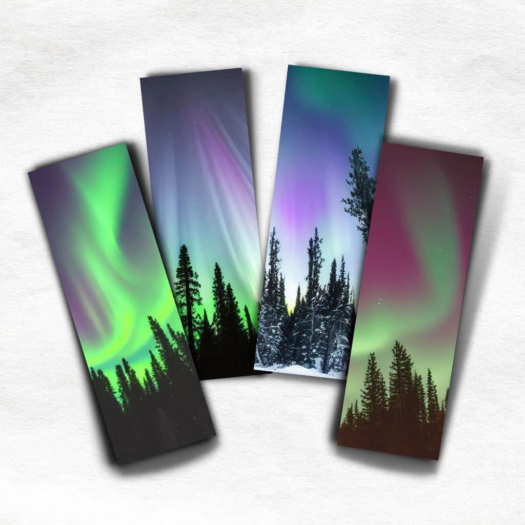 DIY Printable Northern Lights Bookmarks - Make Your Own Aurora Borealis ...