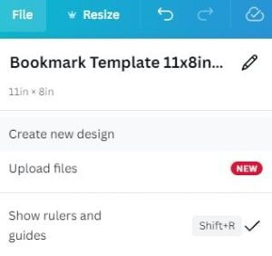 How To Make Your Own Blank Bookmark Template Printable In Canva - Sharmell Day